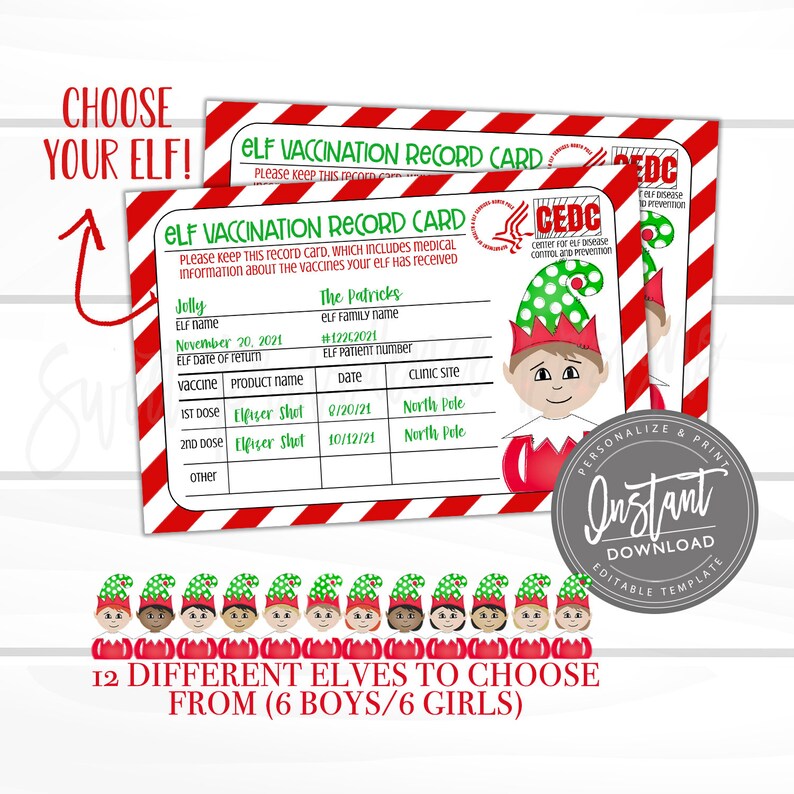 EDITABLE Elf Activity Cards ELF Notes 24 Printable Custom - Etsy