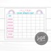 Editable Kids Sticker Reward Chart Customizable Sticker | Etsy