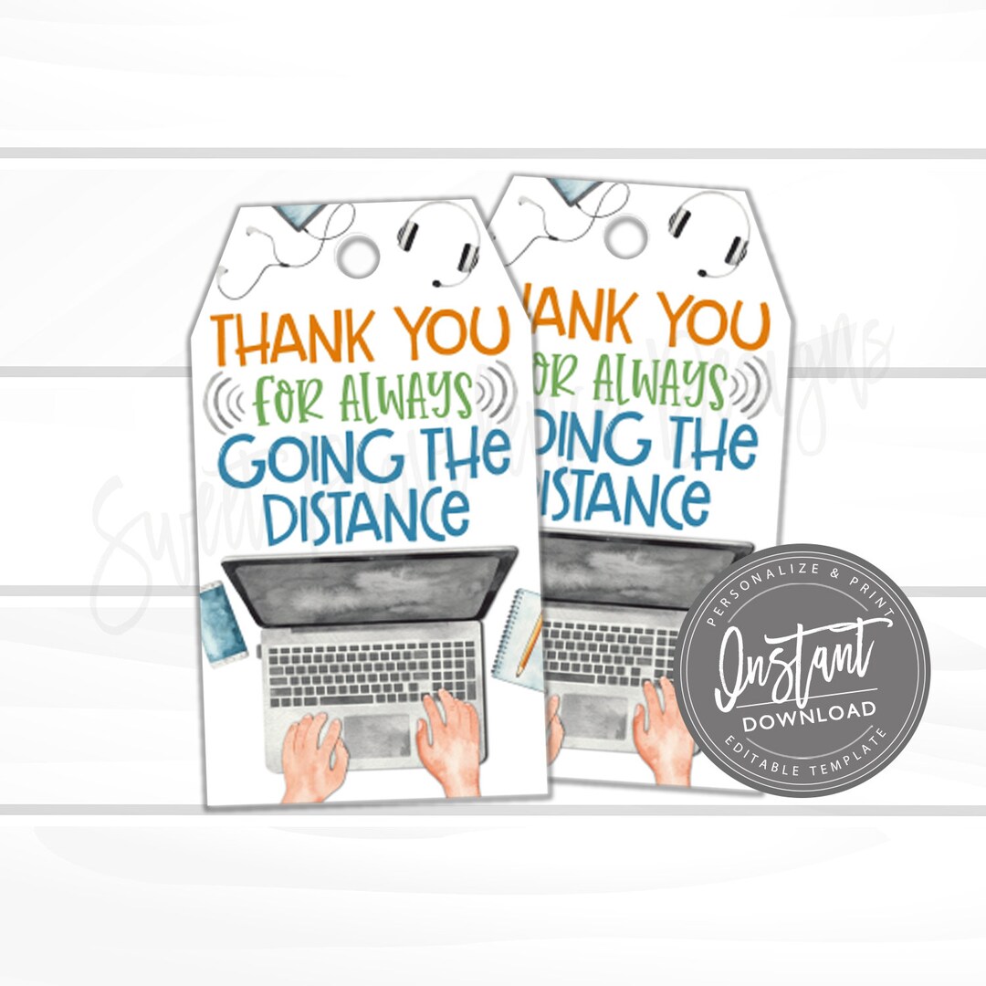 Teacher Appreciation Gift Tag Thank You for Always Going the - Etsy