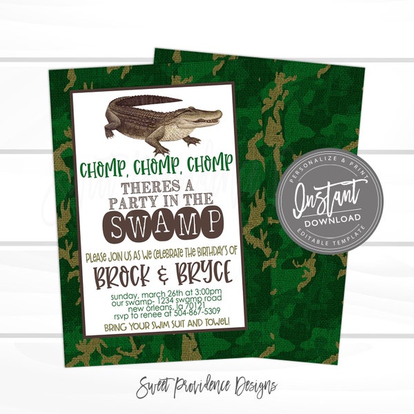 Swamp Birthday Party - Etsy