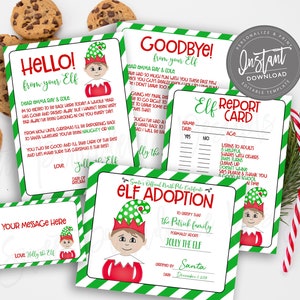 COMPLETE Elf Bundle Editable Christmas Arrival Activity Kit, ELF Letter ...