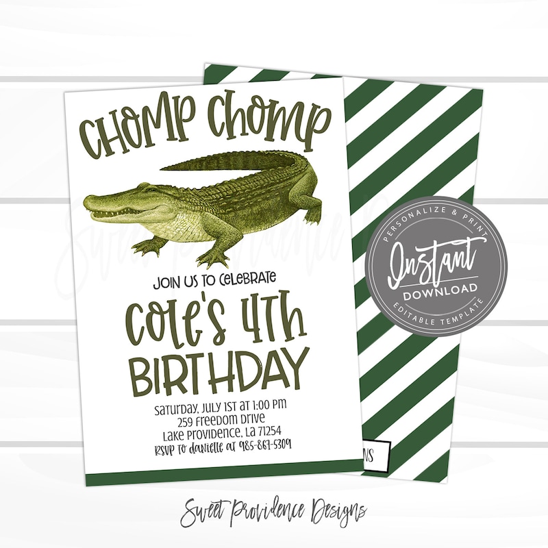 Alligator Birthday - Etsy