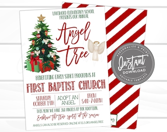 Angel Tree Tags / Giving Tree Info Cards / Gift Exchange / Toy - Etsy