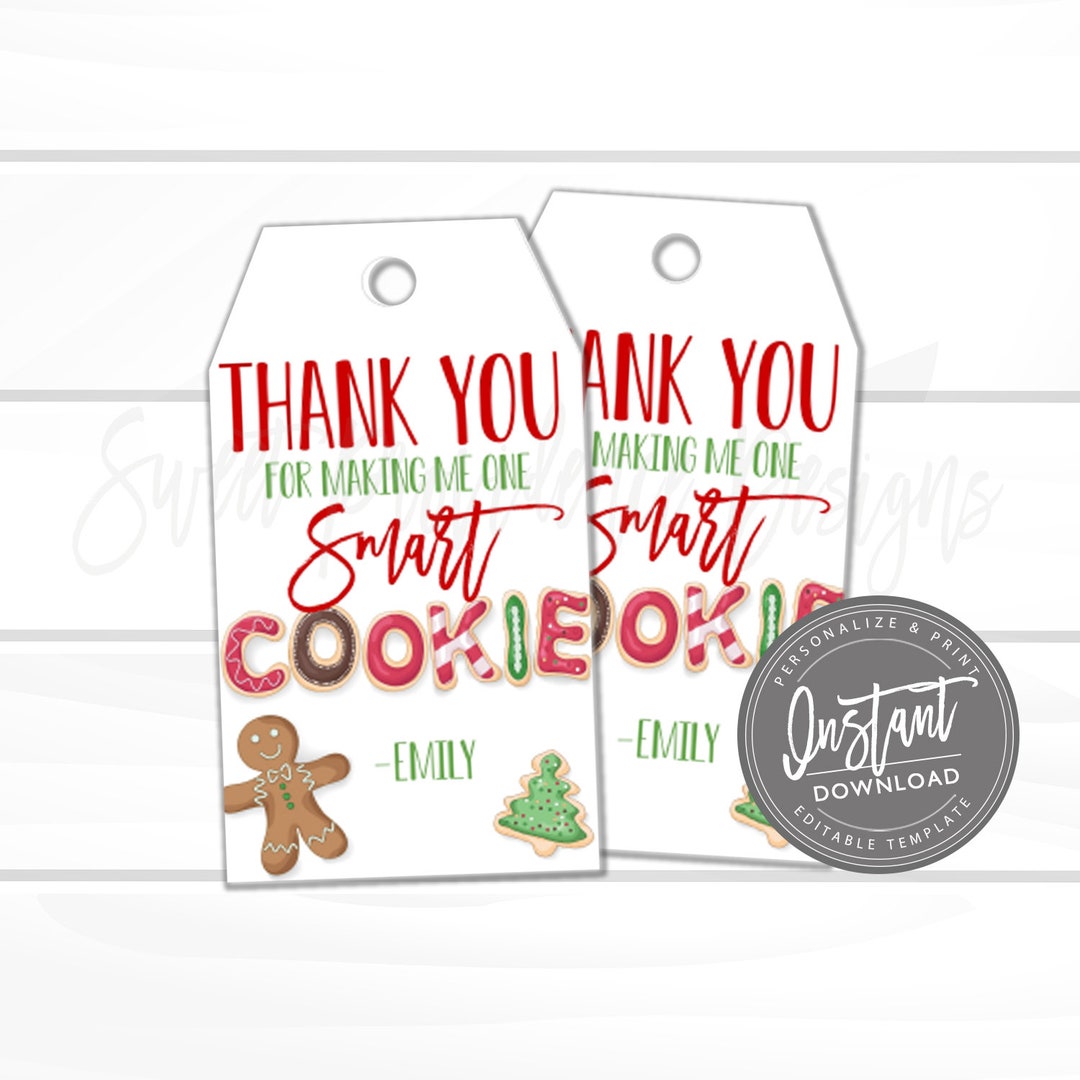 EDITABLE Christmas Teacher Favor Tag, DIY Favor Tag, Holiday Favor Tag ...