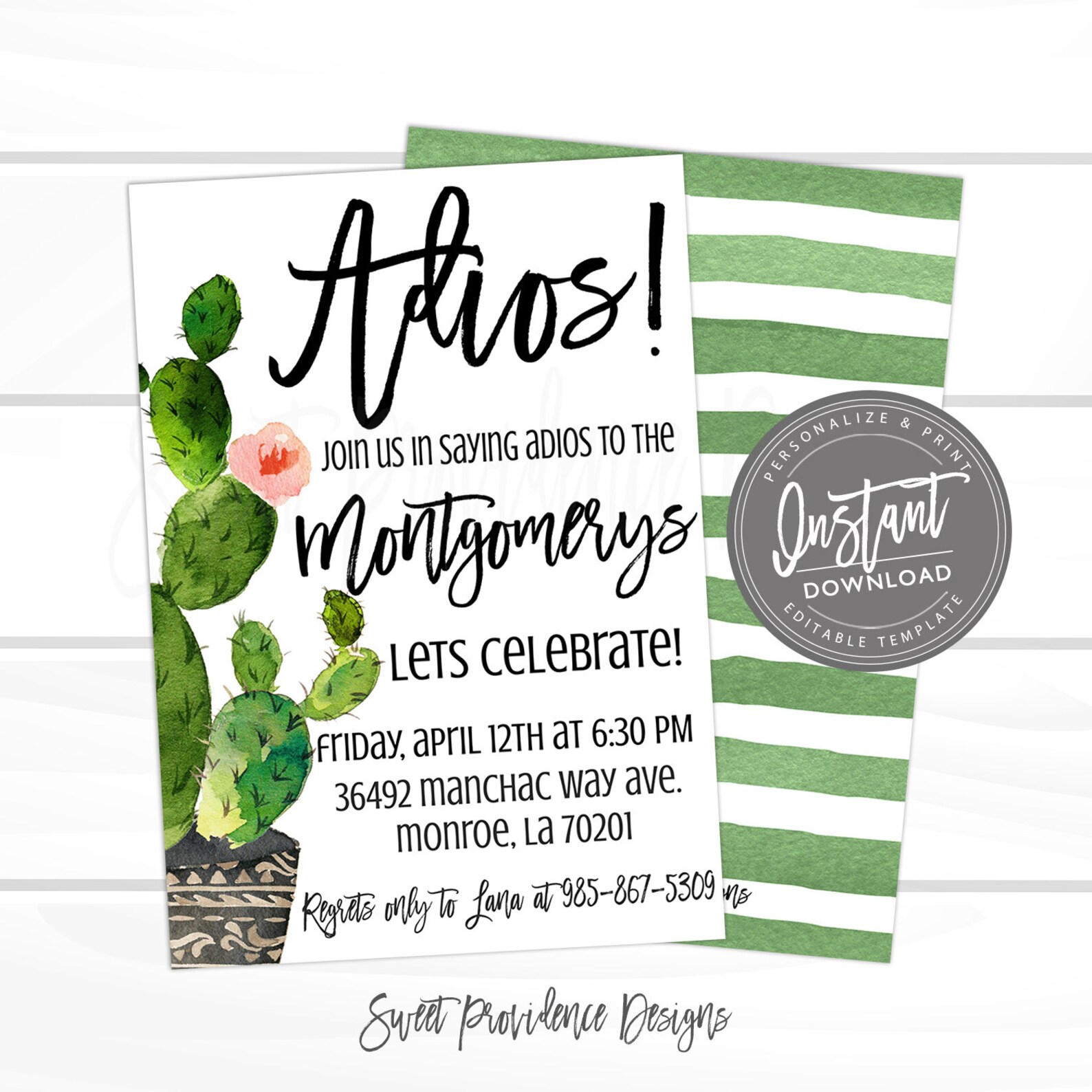 Going Away Party Invite Adios Farewell Party Invitation - Etsy