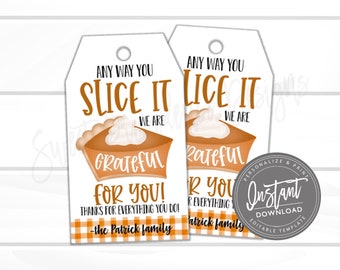 Fall Thank You Gift Tags Teacher Staff Employee Nurse - Etsy