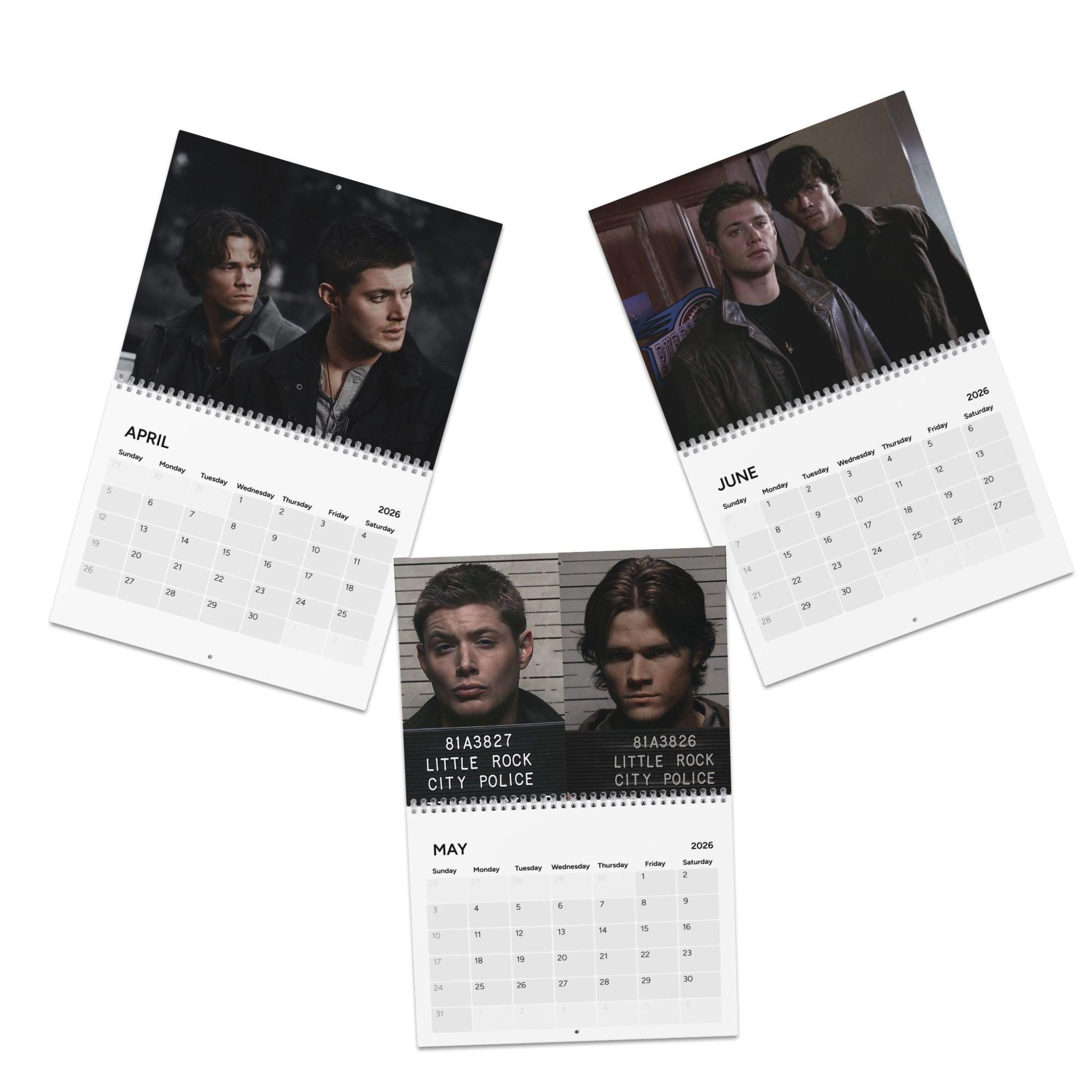 Supernatural TV Poster Calendar 2026 | Wall Calendar - Etsy