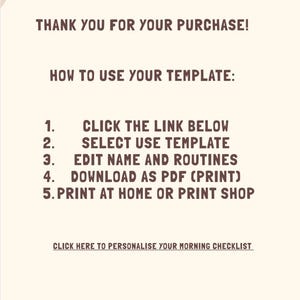 Editable Morning Checklist for Kids | Printable Routine Chart | Daily ...