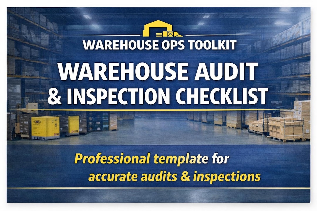 Warehouse Audit Checklist Template, Safety Compliance (word, Excel, PDF ...