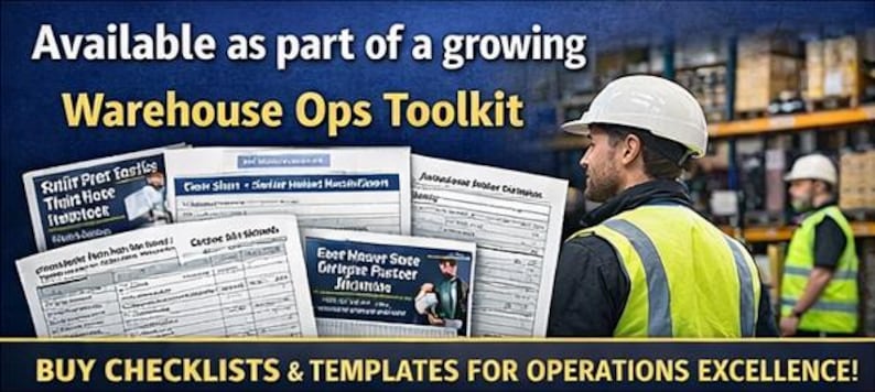 Daily Shift Handover Sheet for Warehouse Supervisors - Etsy Canada