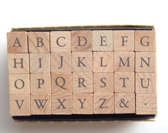 Alphabet Rubber Stamps - Etsy