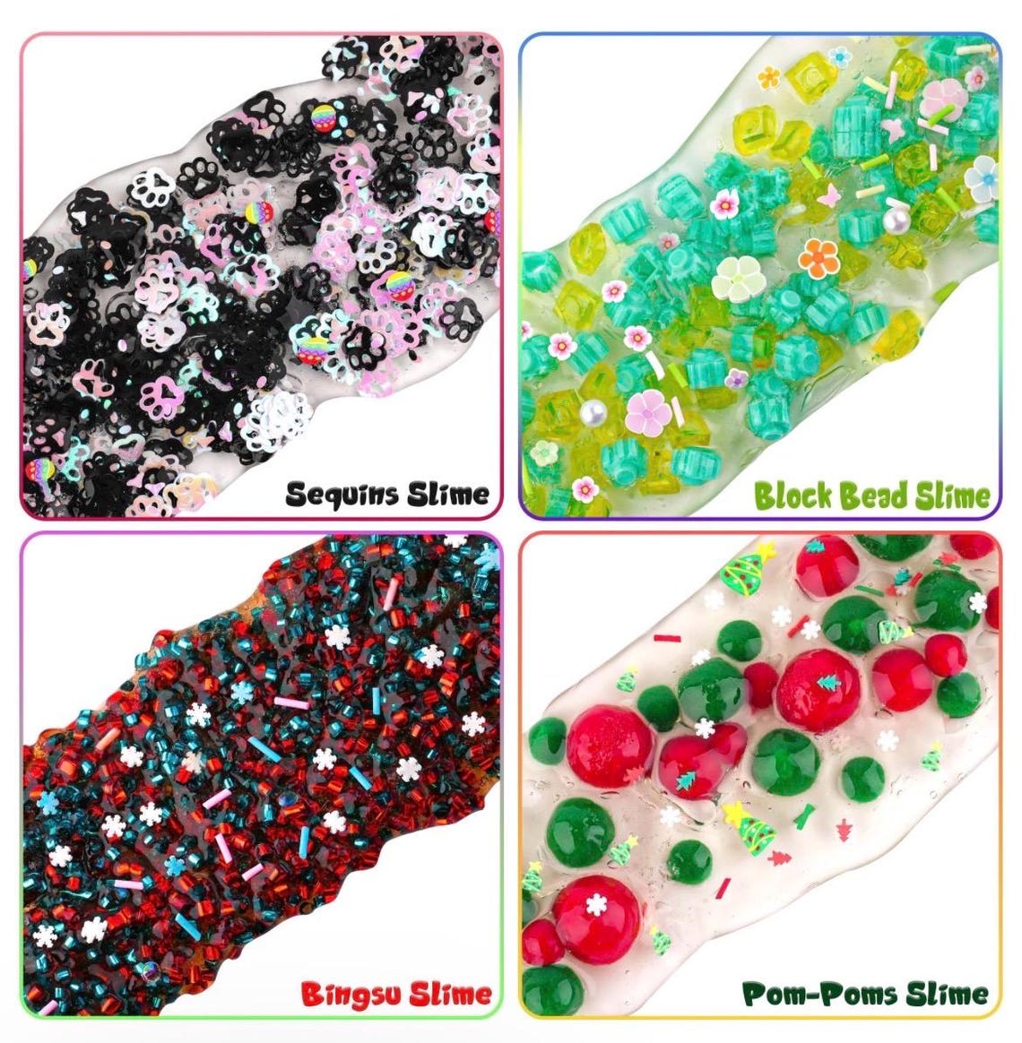 Holiday Slime Kit – Kids Variety Pack, Pocket Size - Etsy