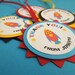 Retro Rocket Birthday Thank You Tags Personalized Set of 12 - Etsy
