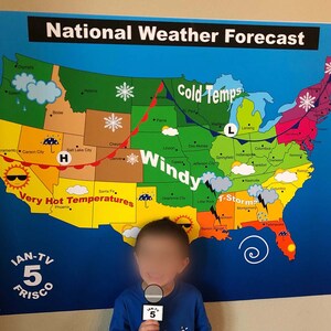 Printable Weather Map, Instant Download Printable Weather Map - Etsy