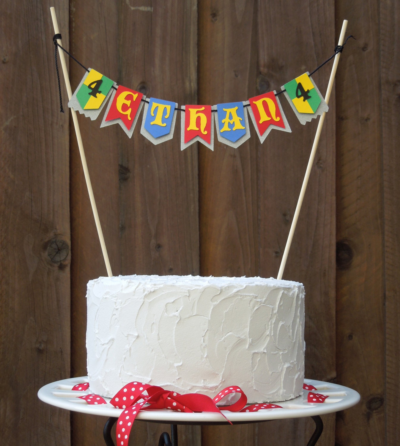 Mini Cake Banner Bunting Centerpiece for Medieval Knight - Etsy