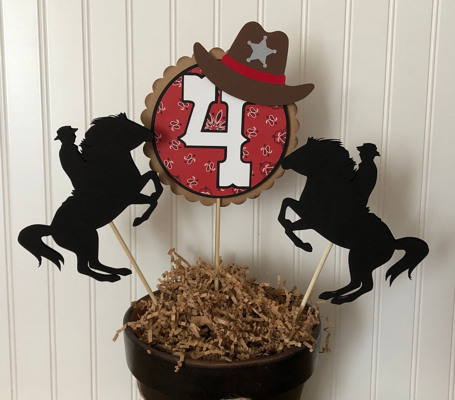 Cowboy Western Centerpiece Set - Etsy