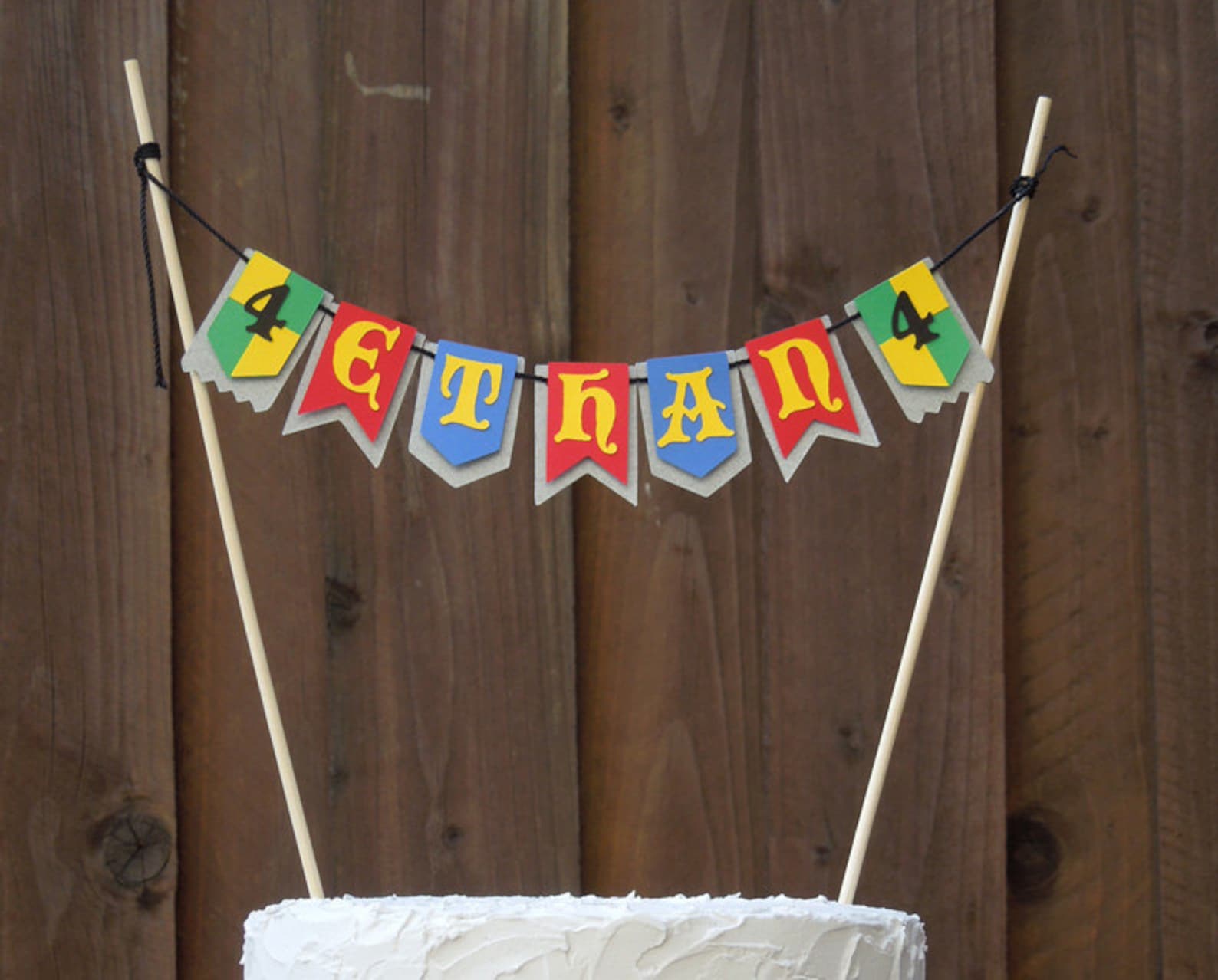 Mini Cake Banner Bunting Centerpiece for Medieval Knight - Etsy