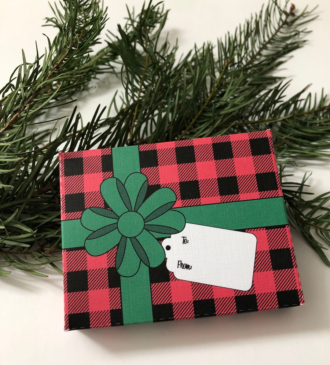 Printable Gift Box, Gift Card Holder Box, DIY Digital File in Red ...