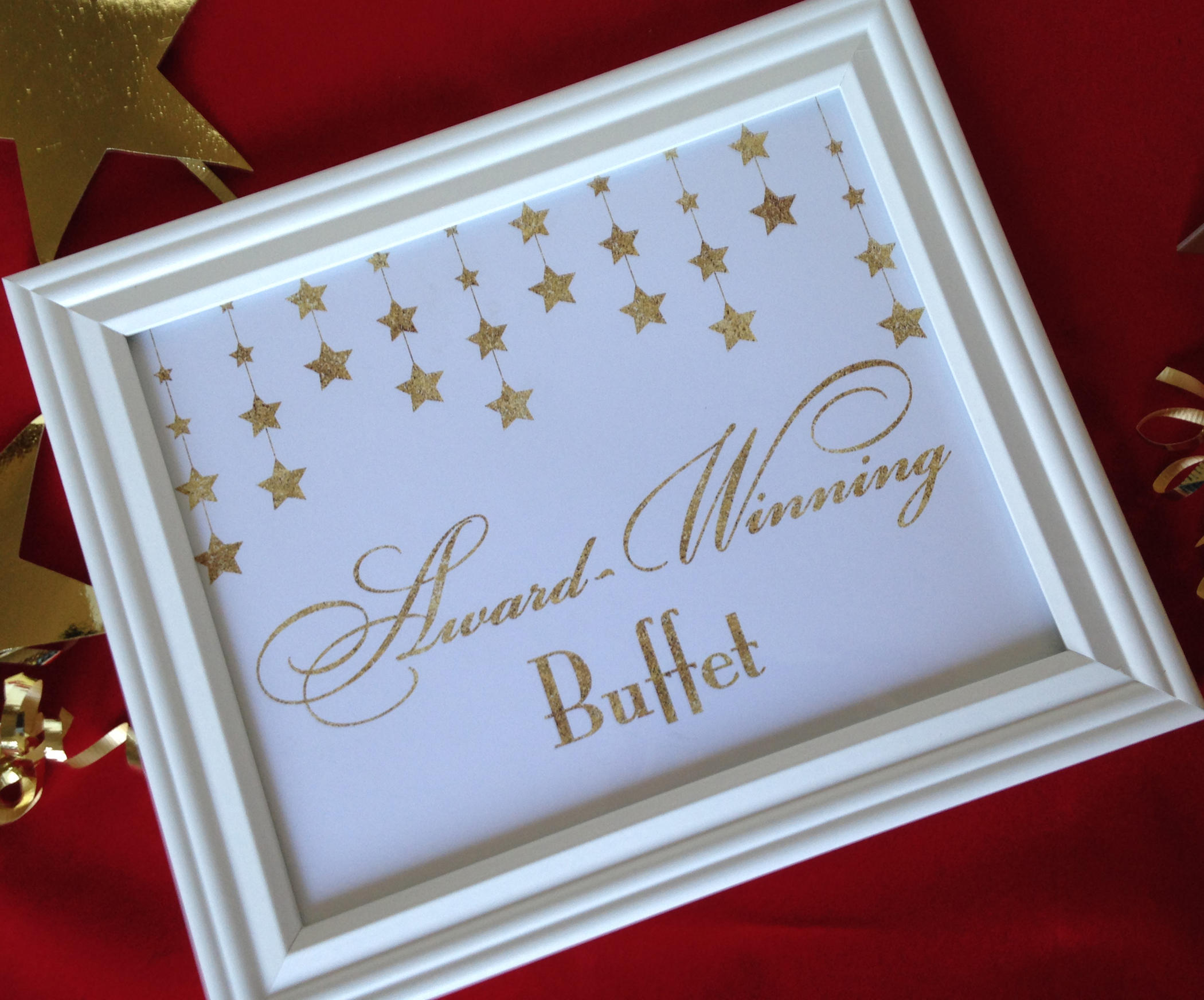 Awards Viewing Party Printable Table Sign 8 X 10 Oscar Party - Etsy