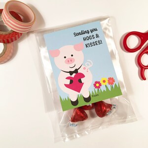 Farm Animals Valentine Card, Classroom Valentines, Instant Download ...