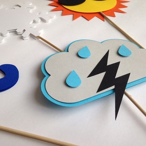 Weatherman Birthday Party Centerpiece Set, Centerpiece Set for ...