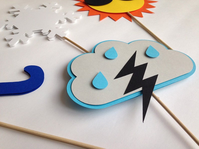 Weatherman Birthday Party Centerpiece Set, Centerpiece Set for ...