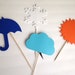 Weatherman Birthday Party Centerpiece Set, Centerpiece Set for ...