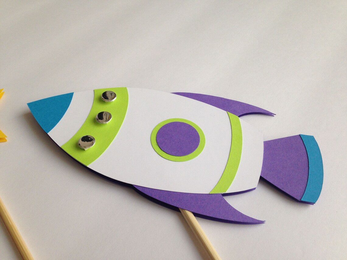 Rocket Ship Centerpiece Set - Etsy