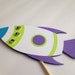 Rocket Ship Centerpiece Set - Etsy