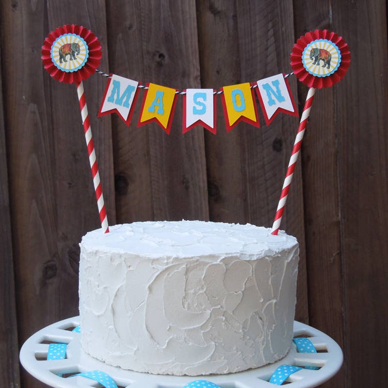 Circus Cake Topper - Etsy