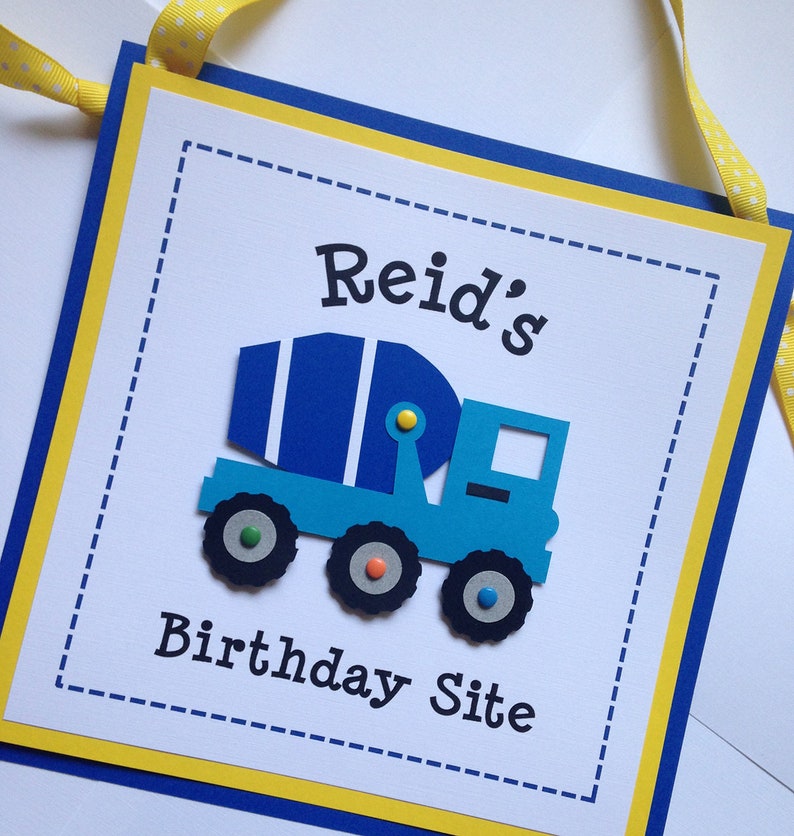 Cement Mixer Construction Sign for Construction Trucks | Etsy