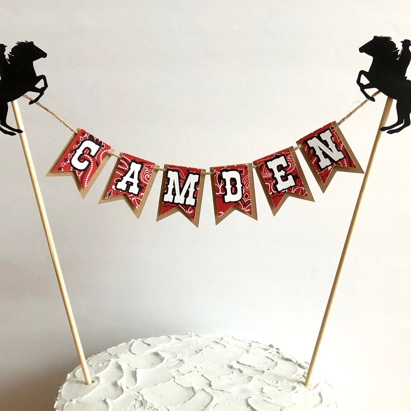 Western Cake Topper - Etsy