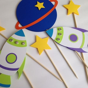 Rocket Ship Centerpiece Set - Etsy