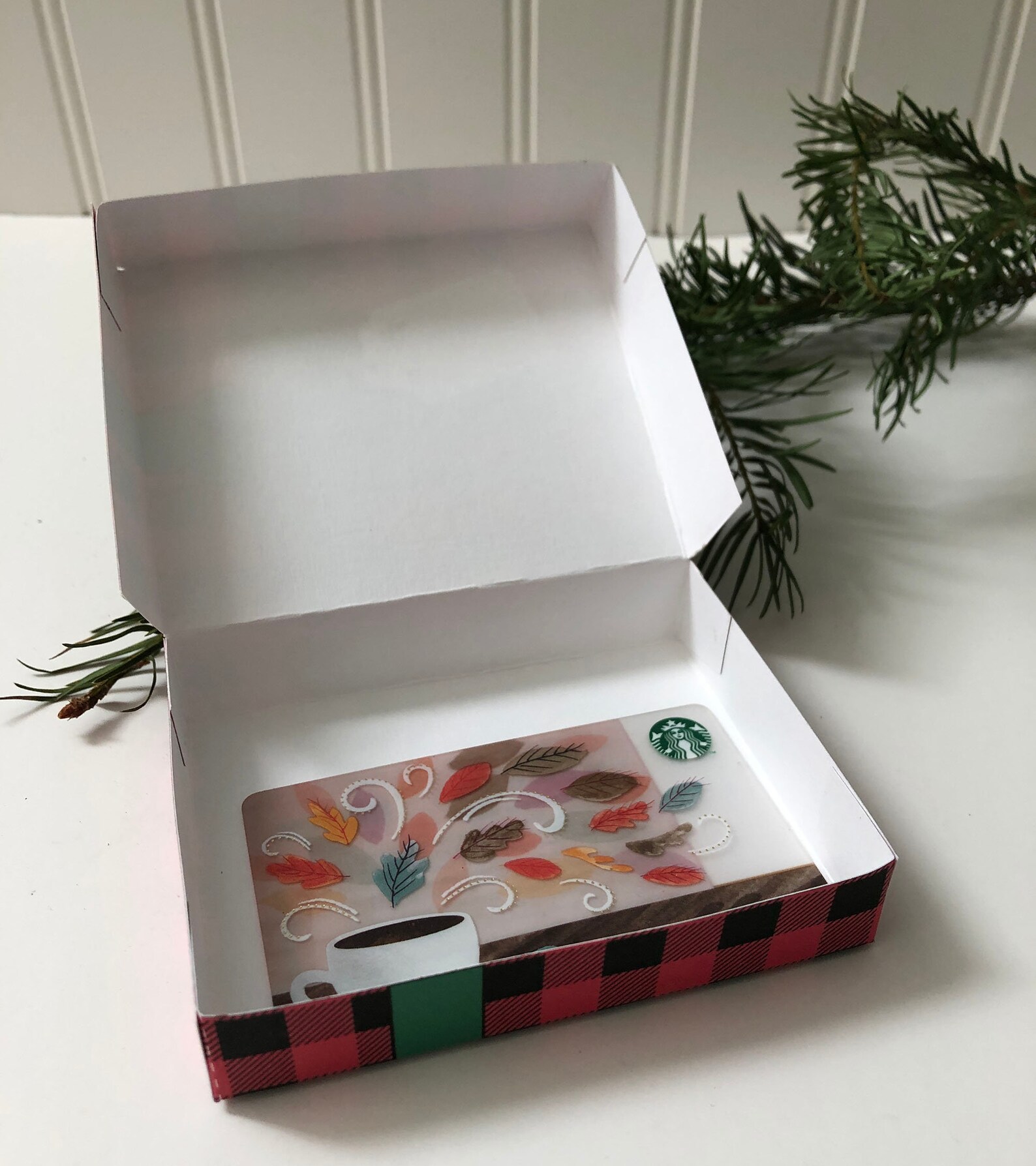 Printable Gift Box, Gift Card Holder Box, DIY Digital File in Red ...