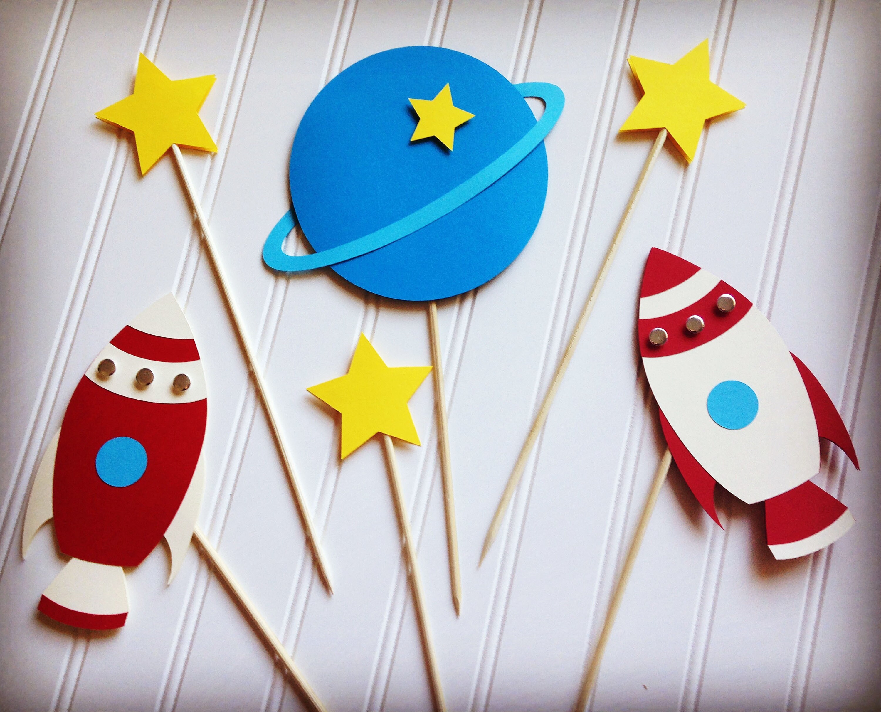 Rocket Ship Space Theme Astronaut Birthday Party Centerpiece | Etsy