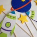 Rocket Ship Centerpiece Set - Etsy
