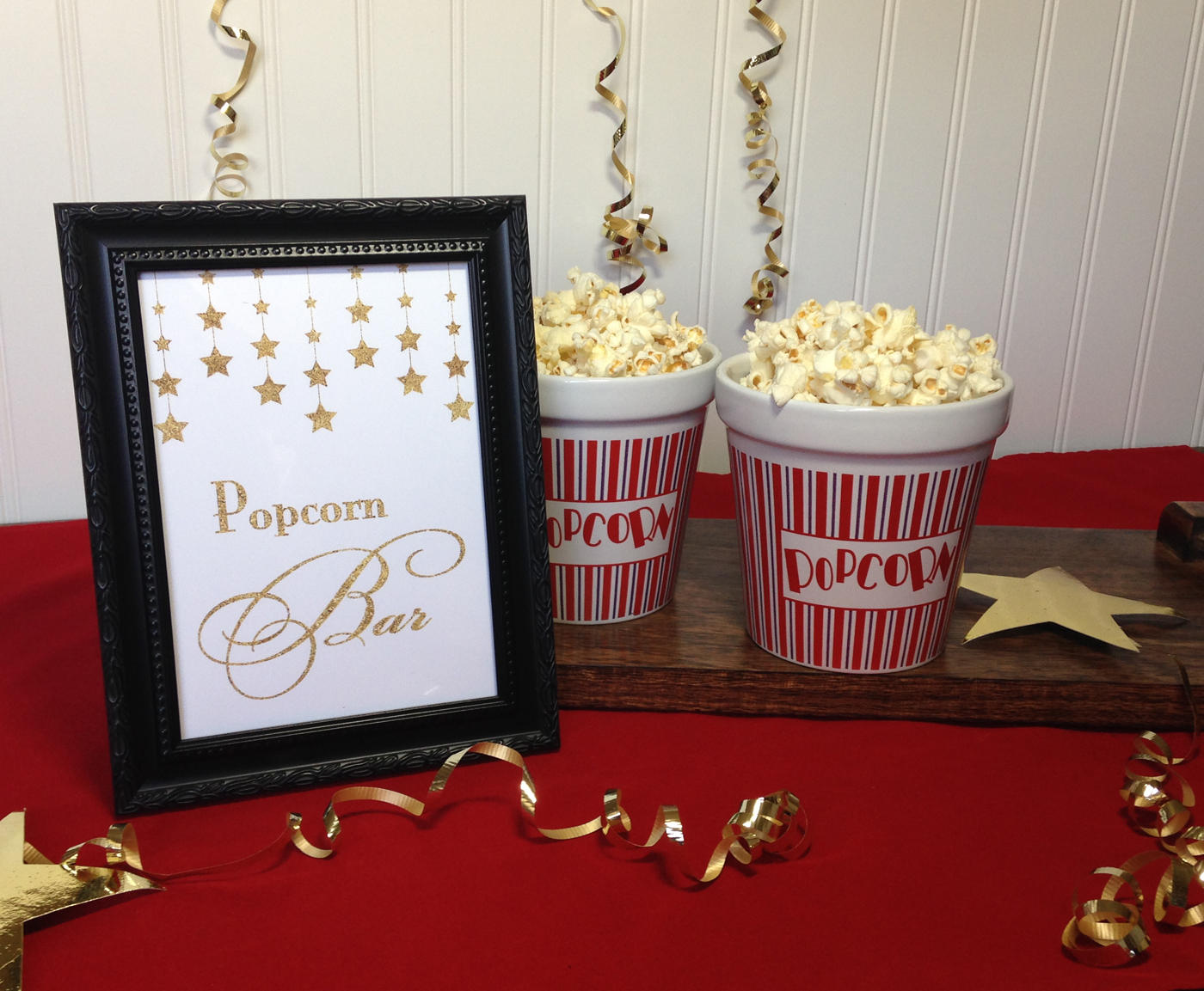 Popcorn Bar Sign Printable Instant Download 5x7 Popcorn Sign | Etsy