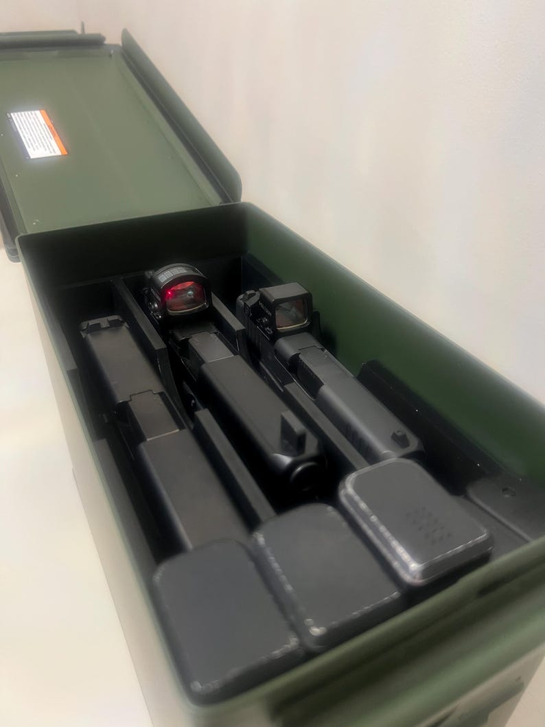 Gun Case / Pistol Ammo Can Case/ Organizer and Storage for Multiple ...