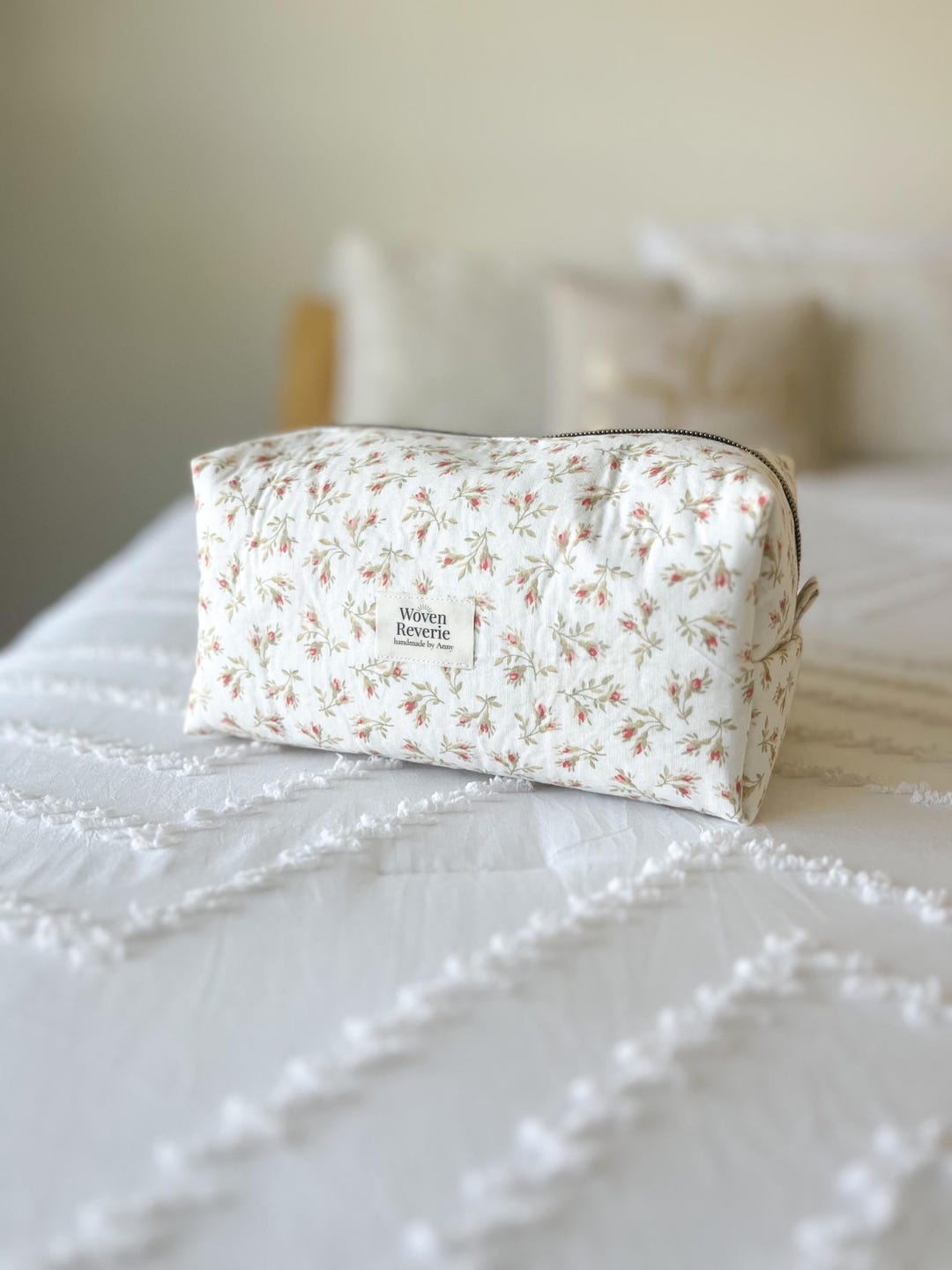 Cottagecore Cosmetic Bag Travel Accessory Toiletry Case Zippered ...