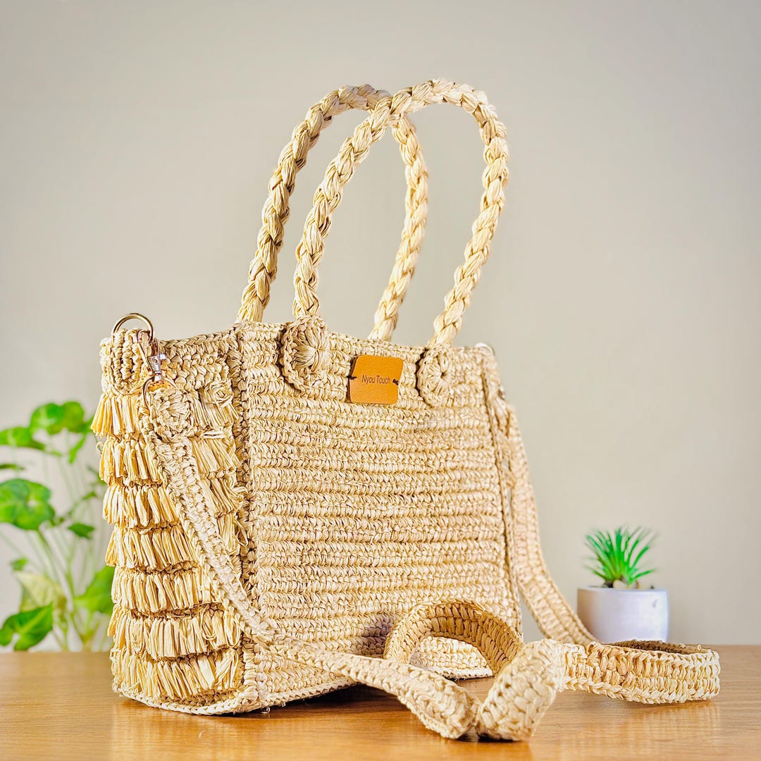 Handmade Raffia Bag - Boho Chic Style - Etsy