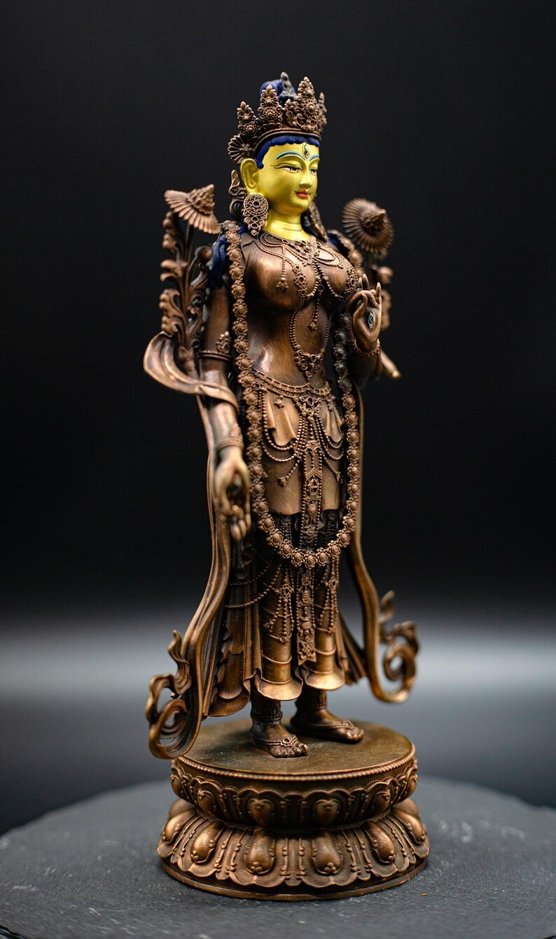 Handcrafted White Tara Statue Tibetan Buddhist Sculpture Art - Etsy