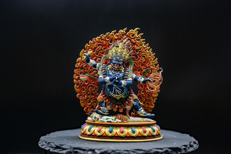 Hand-painted Vajrapani Buddha Statue Sacred Home Decor - Etsy