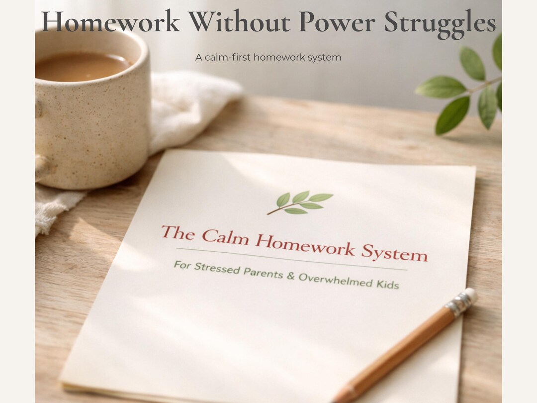 The Calm Homework System | Calm-first Homework Routine for Overwhelmed ...