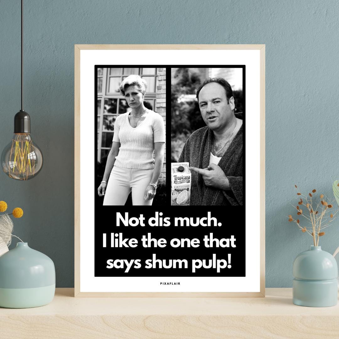 The Sopranos | Shum Pulp Poster | Iconic Crime TV Series Wall Art ...