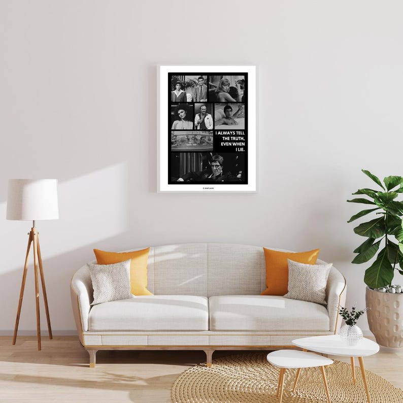 Scarface | Wall Poster | Iconic Crime Movie Wall Art | Al Pacino ...
