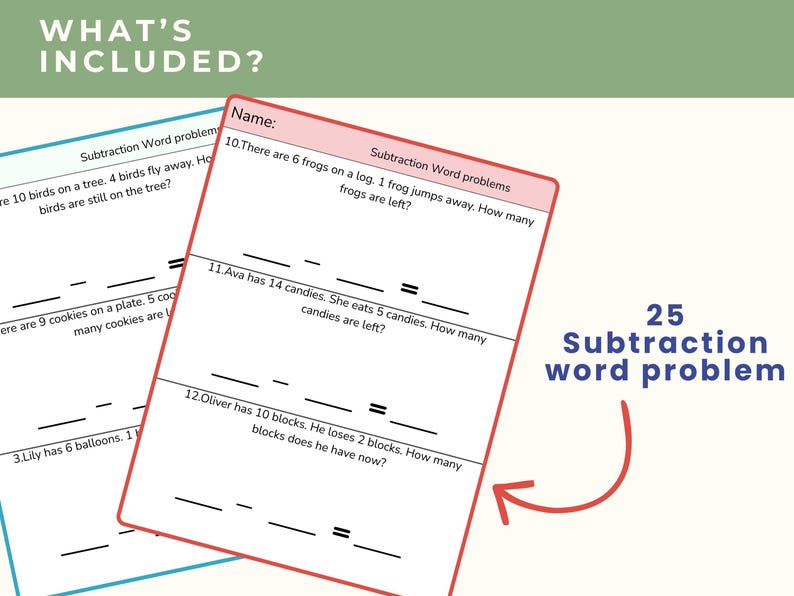 Grade 1 Math Word Problems Workbook | Addition & Subtraction ...