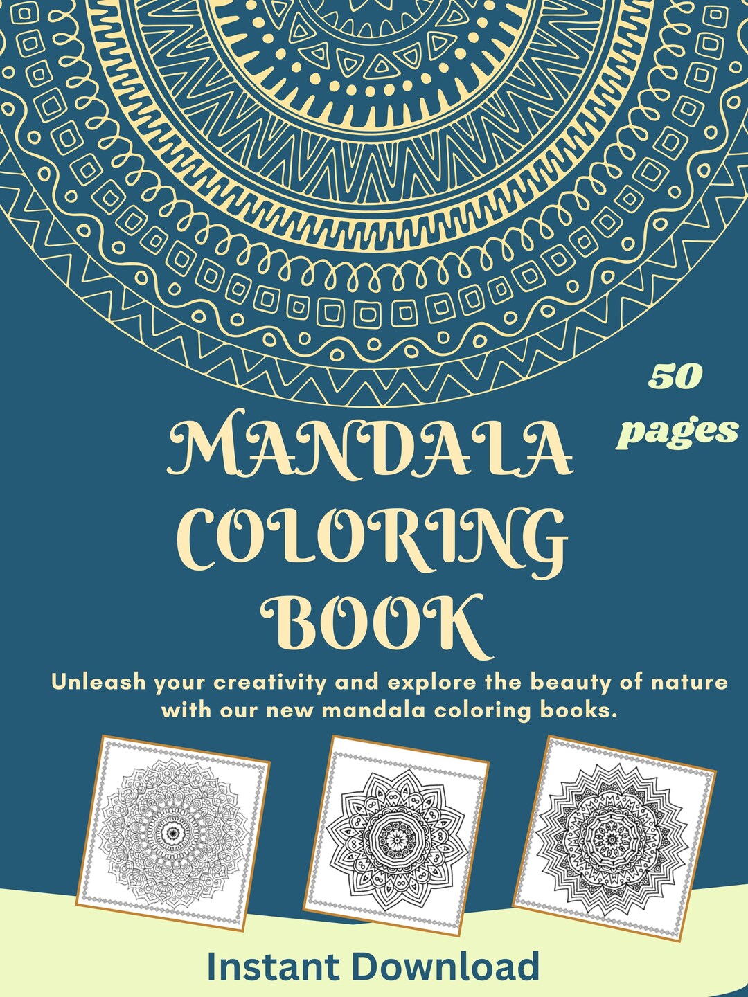Mandala Coloring Printable Mandala Drawing Guide Relaxation Art ...