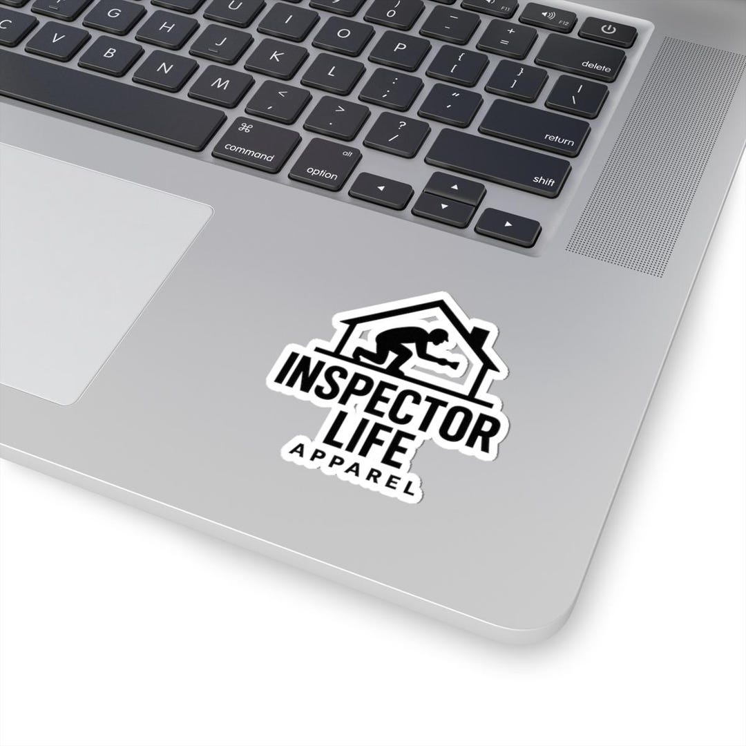 Inspector Life Logo Kiss-cut Sticker | Home Inspector Silhouette ...