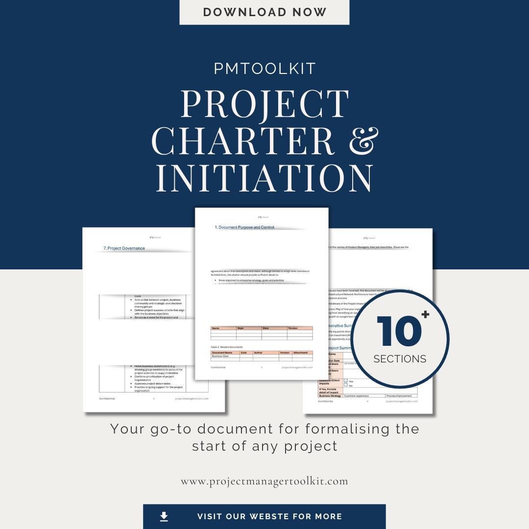 Project Charter & Initiation Template - Step by Step Guide - Starter ...