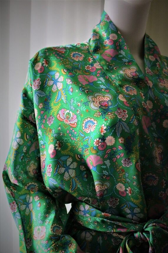 Luxury Kimono Robe Belgravia Silk Satin 100 Percent Silk by - Etsy